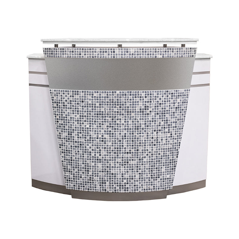 Napa Reception Desk with Mosaic Tile - OvationSpas — Ovation Spas