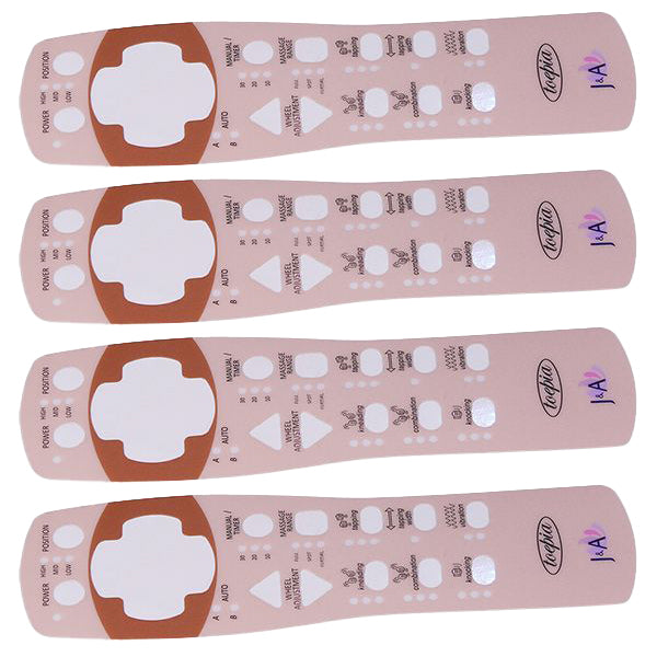 Toepia GX-N Remote Control Sticker — Ovation Spas